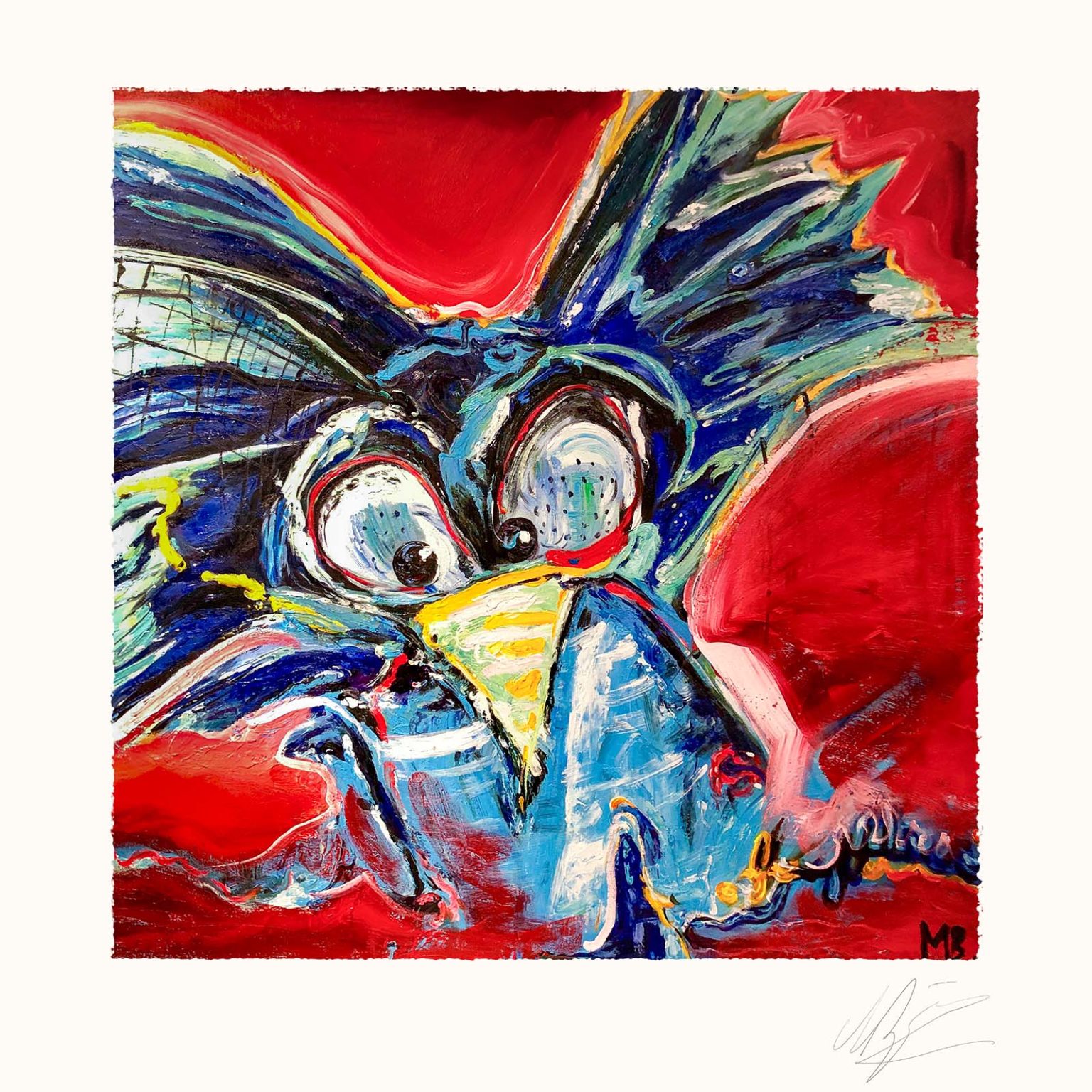 Bestil "Jeg er fluen" af Michael Bundesen - Litografisk Kunst